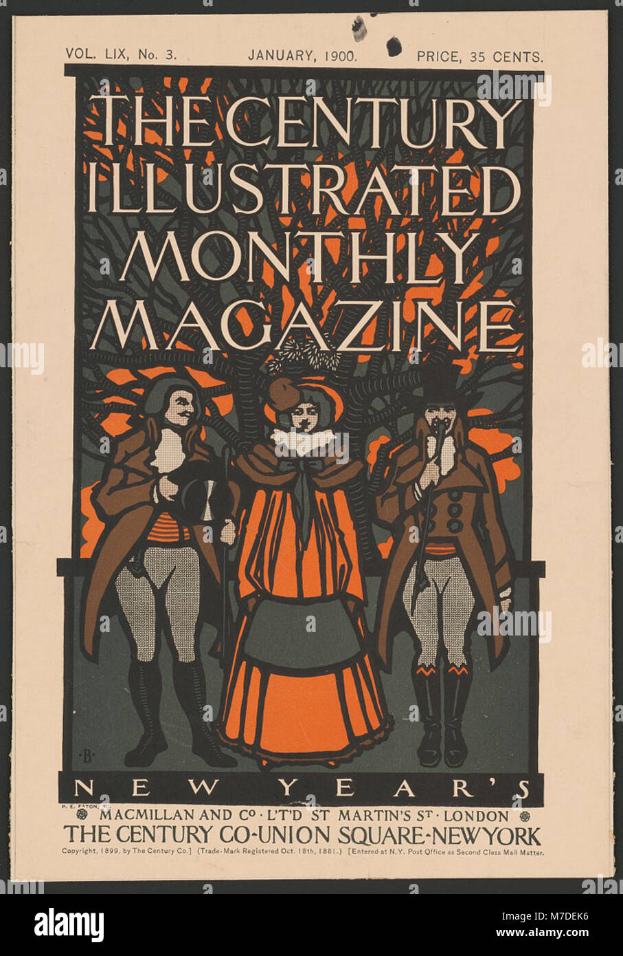 The cover of The Century Illustrated Monthly Magazine from January 1900 ...