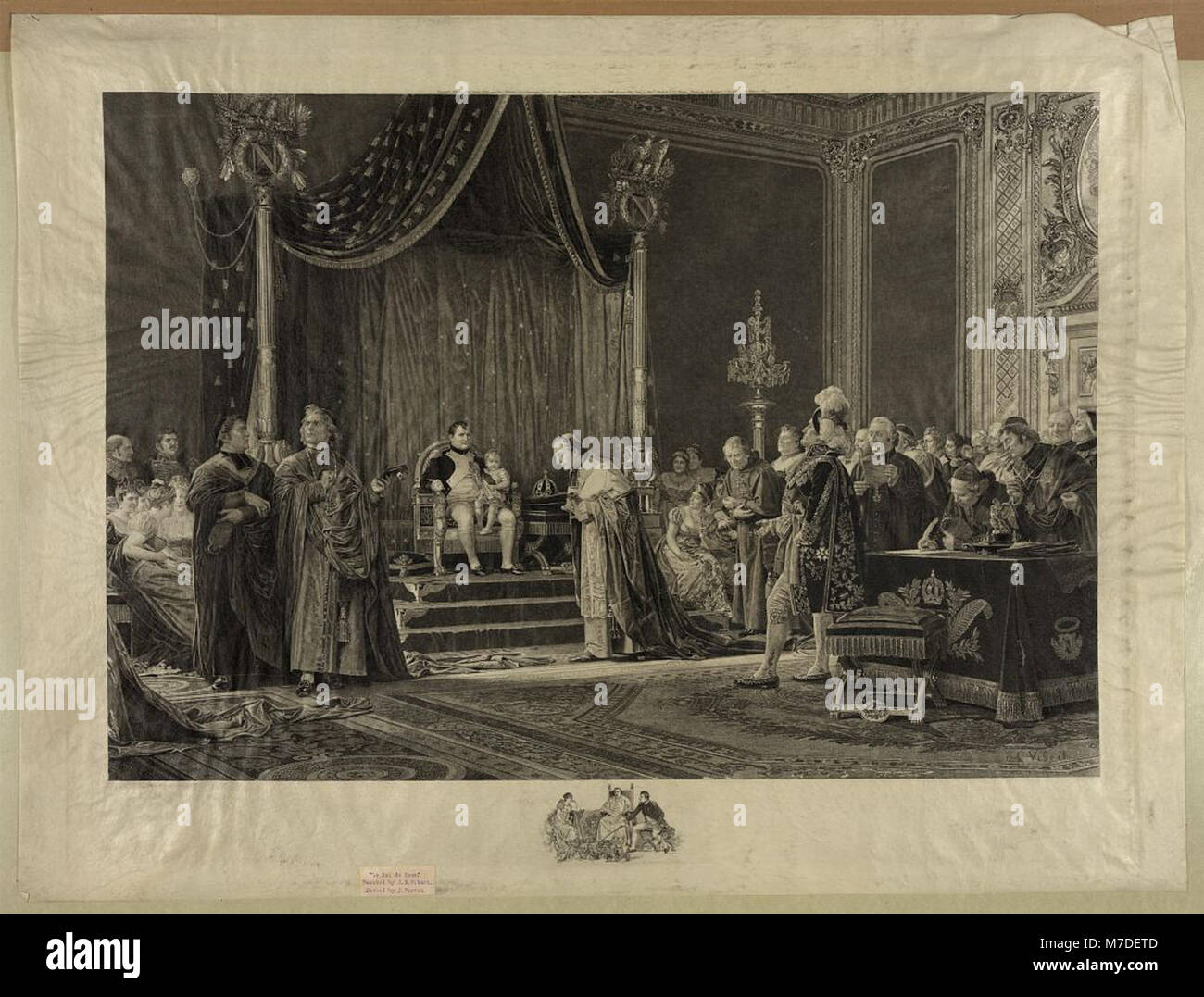 A portrait of 'Le Roi de Rome,' the title given to the son of Napoleon ...