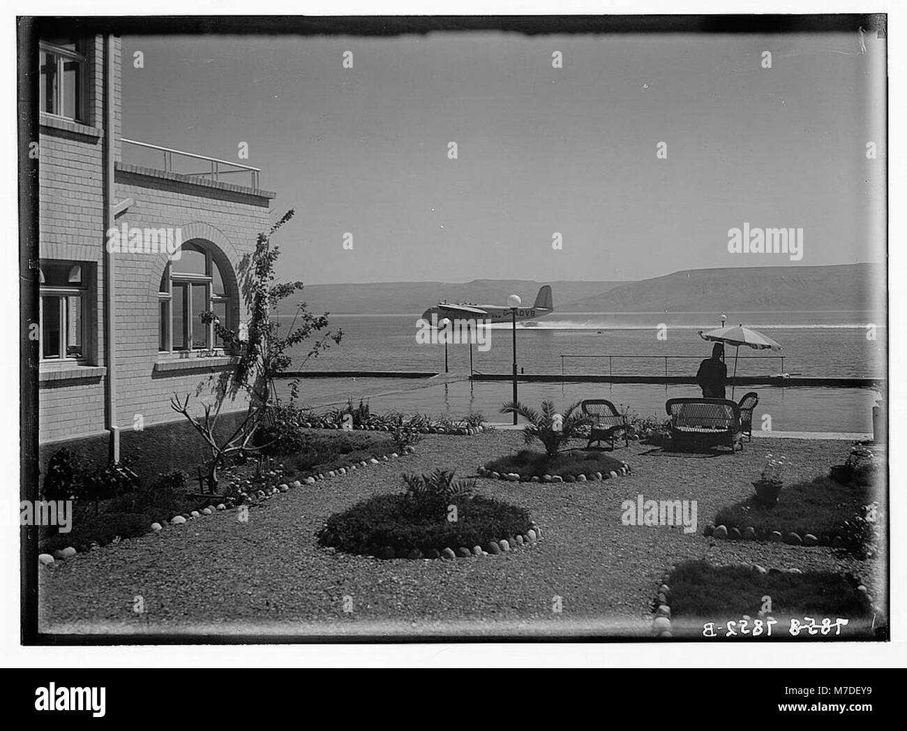 A photograph of the flying boat Clio, taken at Lido. The image ...