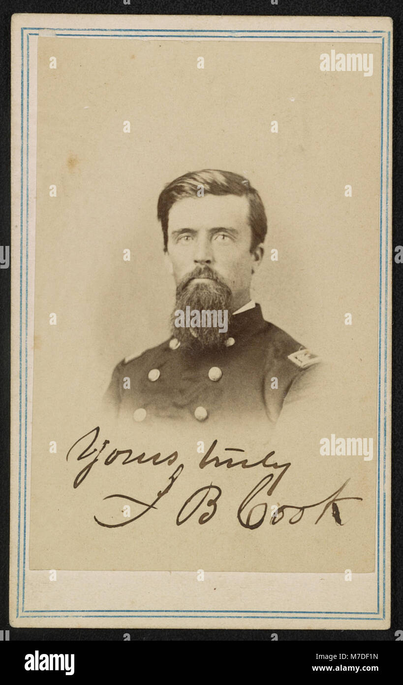 This photograph depicts Lieutenant Colonel Jeremiah B. Cook, a ...