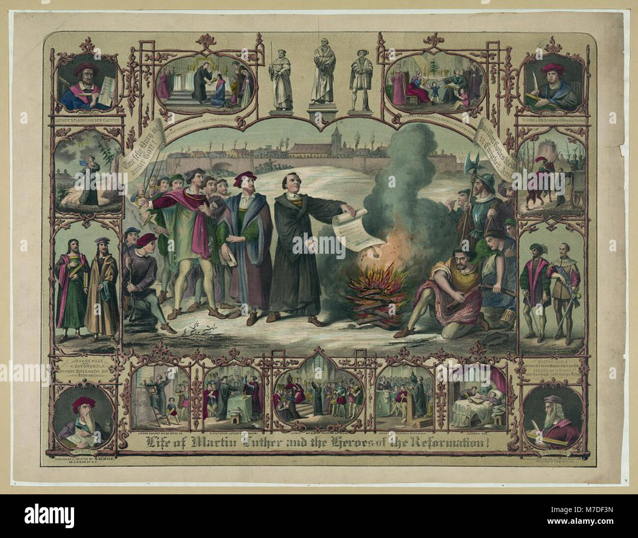 This image focuses on Martin Luther and other key figures of the ...