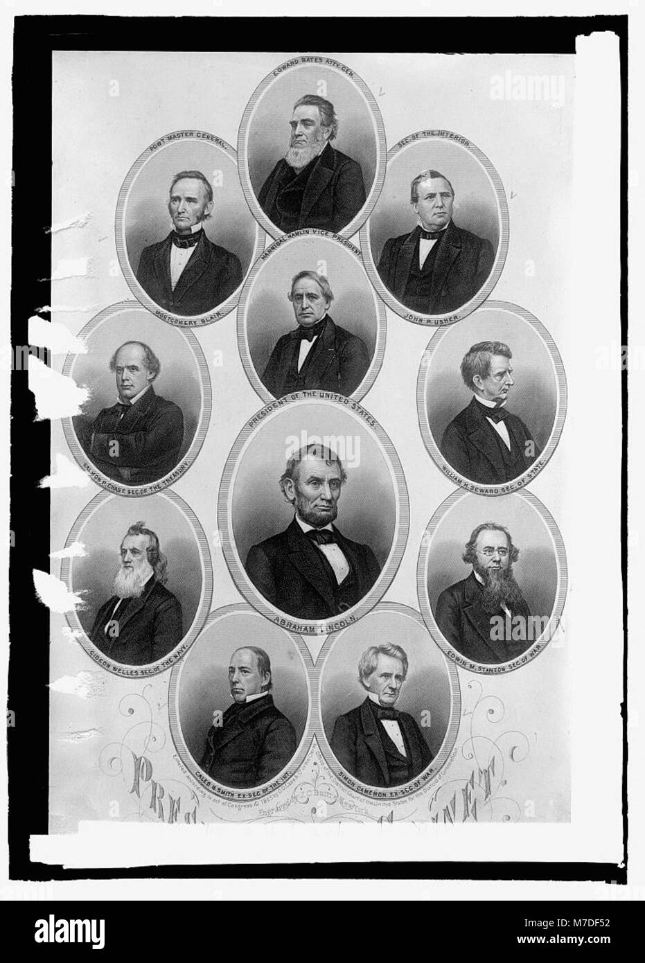 President abraham lincoln cabinet hi-res stock photography and images ...