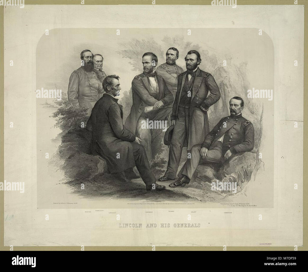 A historical image featuring President Abraham Lincoln with his ...
