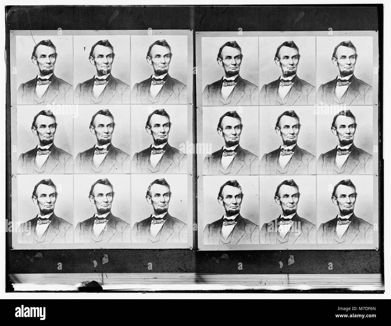 This portrait of Abraham Lincoln, the 16th President of the United ...