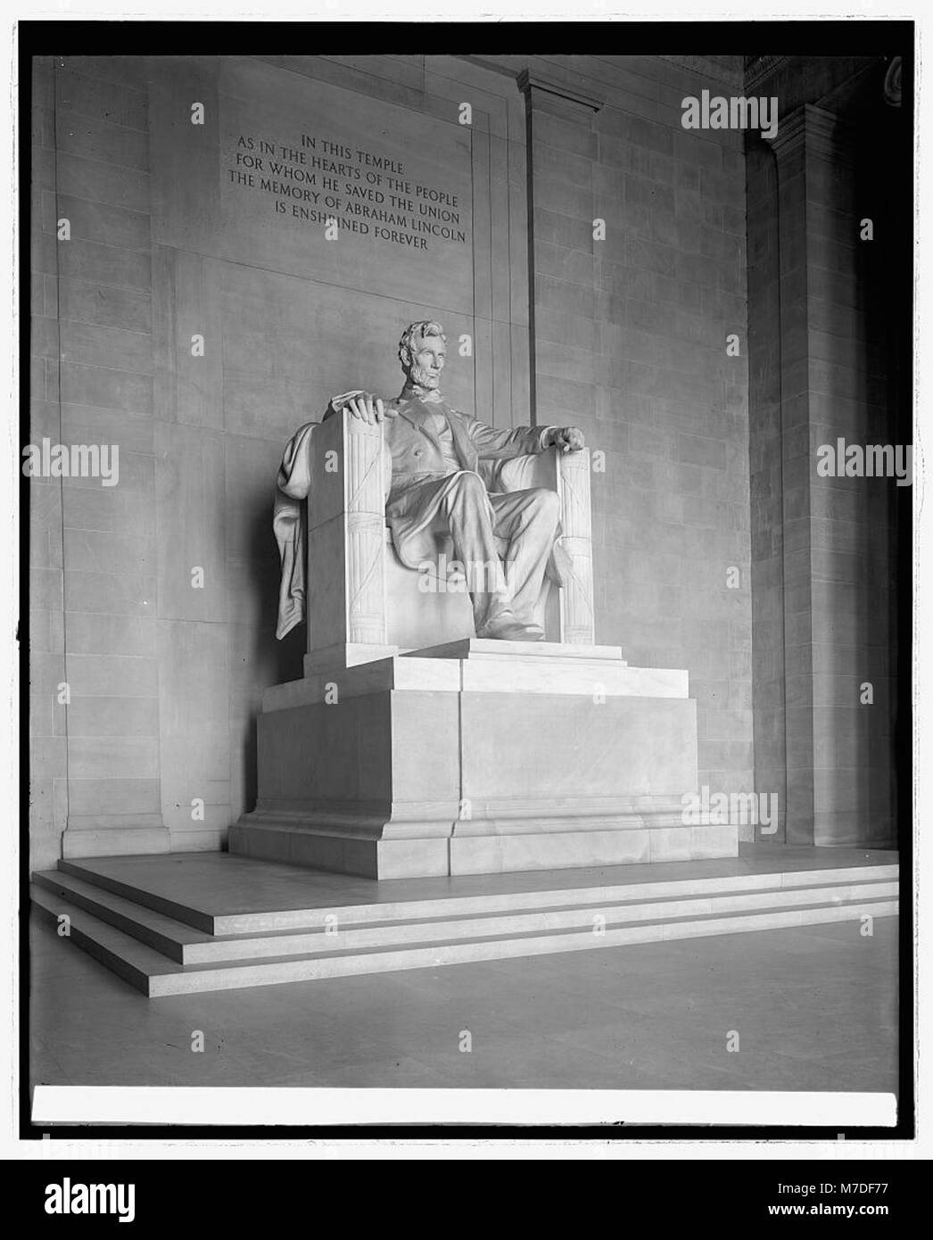 A photograph of the Lincoln Memorial in Washington, D.C., a national ...