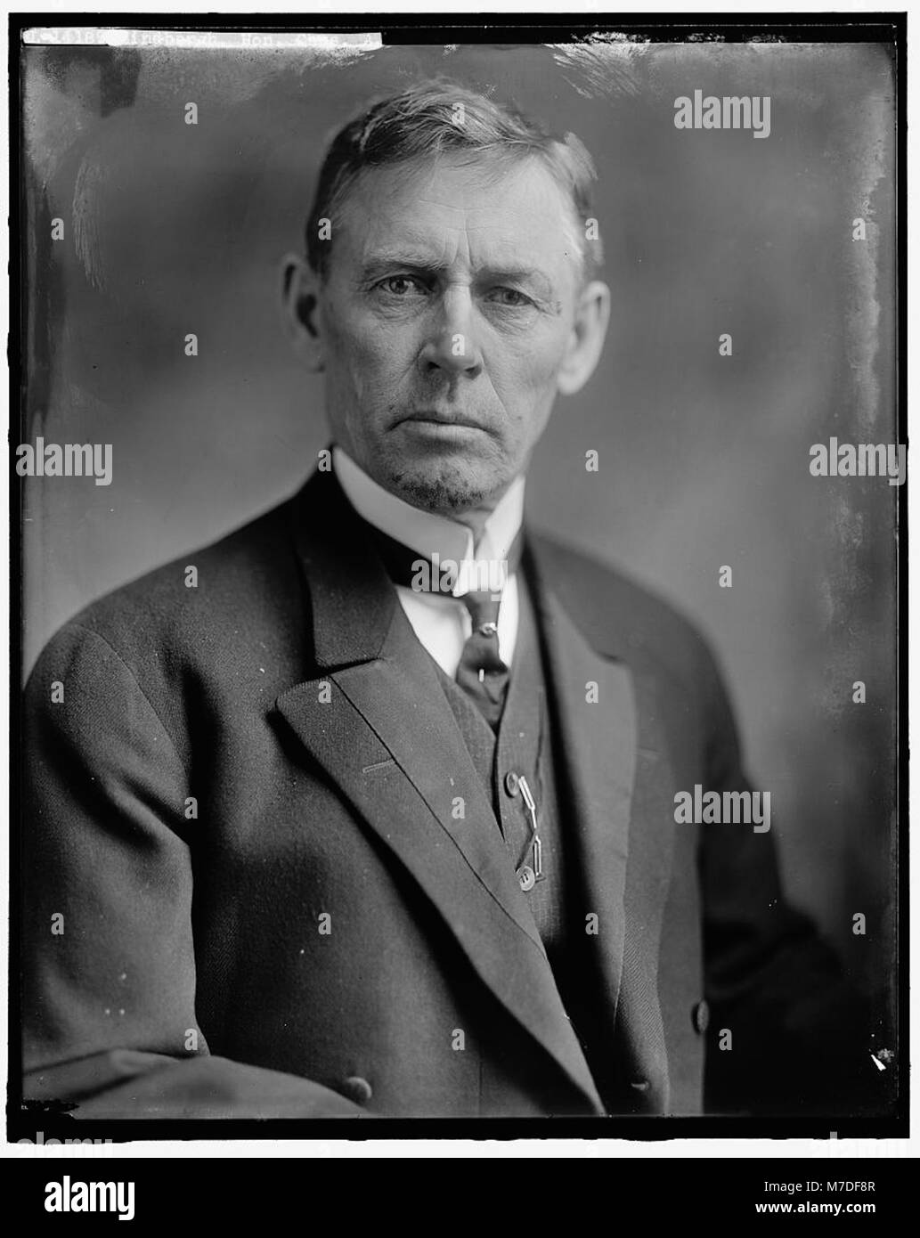 A portrait of Charles A. Lindbergh Sr., the father of aviator Charles ...