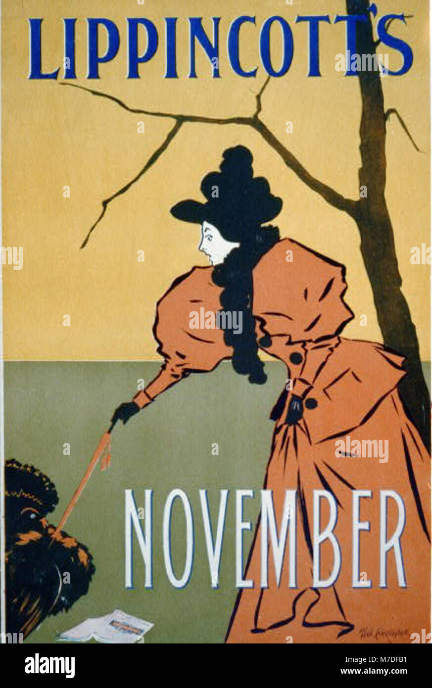 Cover of Lippincott's magazine, November edition, featuring notable ...