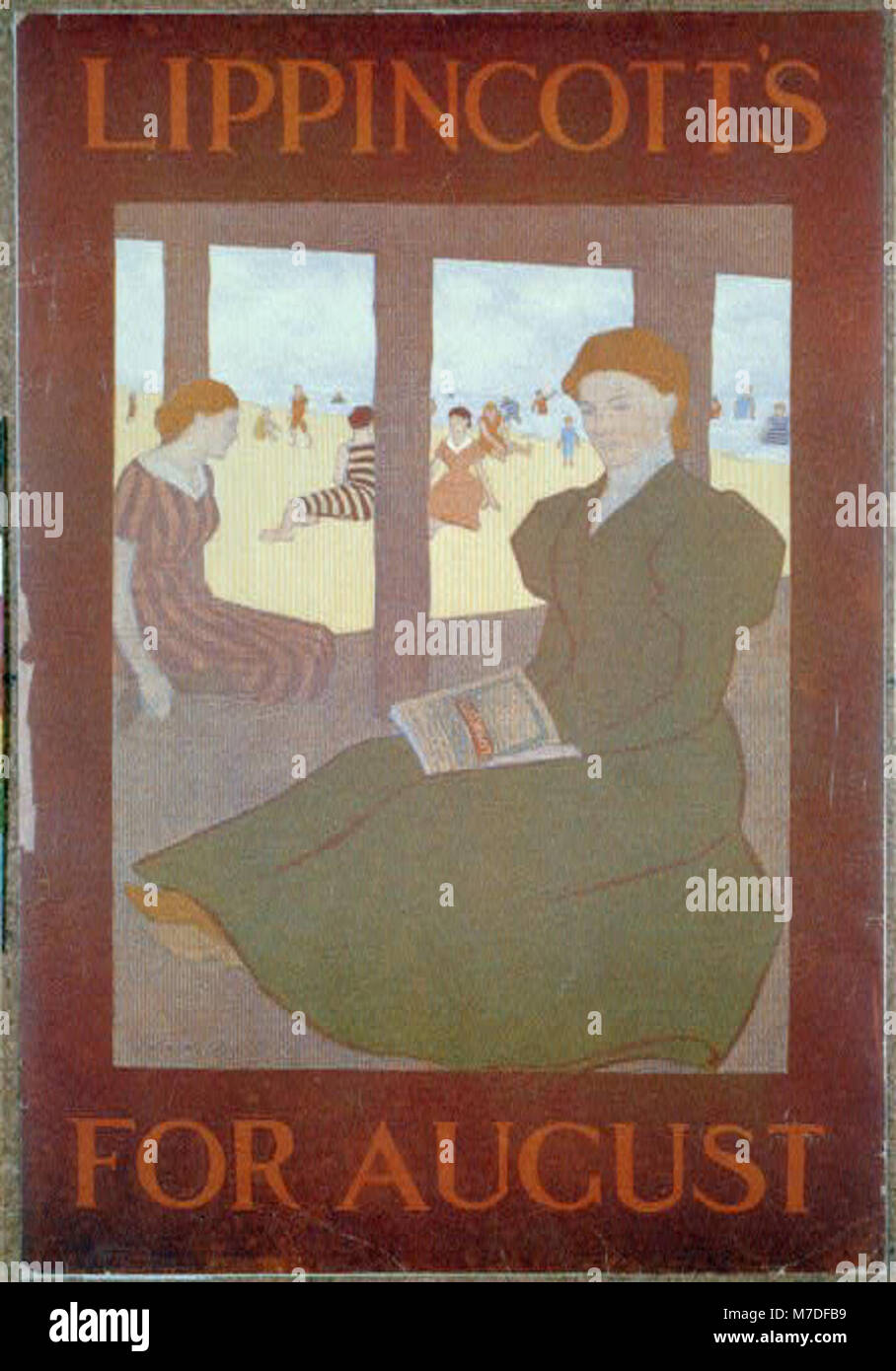 A cover image from Lippincott’s magazine for the month of August ...