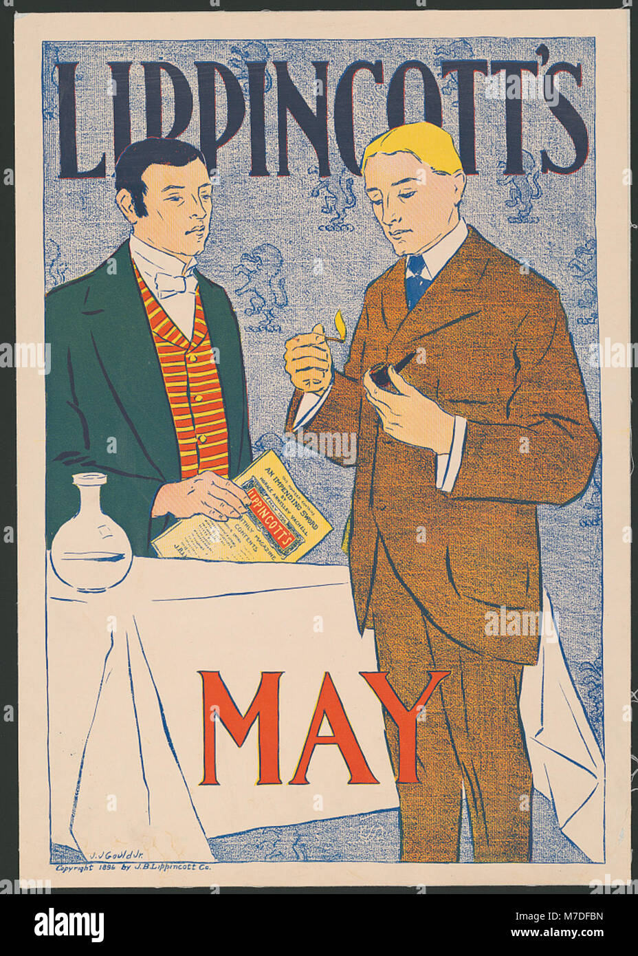 This image features a May edition of Lippincott's Magazine, with an ...