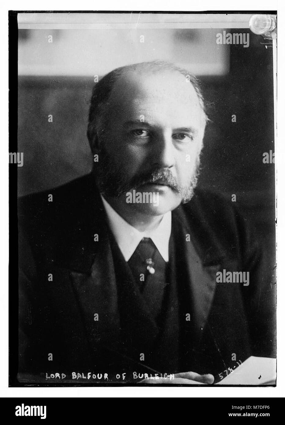 This portrait features Lord Balfour of Burleigh, a prominent political ...