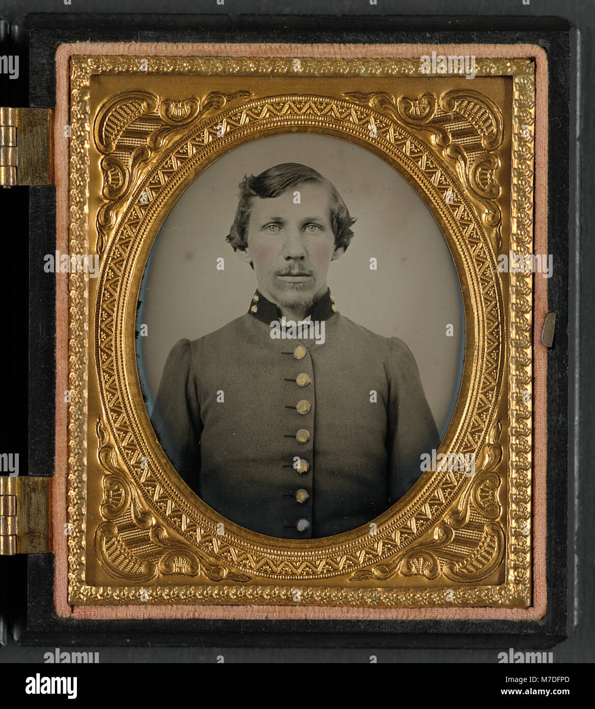 A portrait of Lieutenant Smith Whitfield, a soldier in the 24th ...
