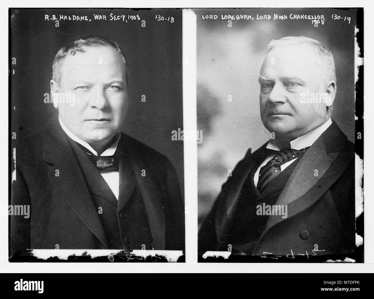 Portrait bust of Lord Loeeburn, who served as Lord High Chancellor in ...