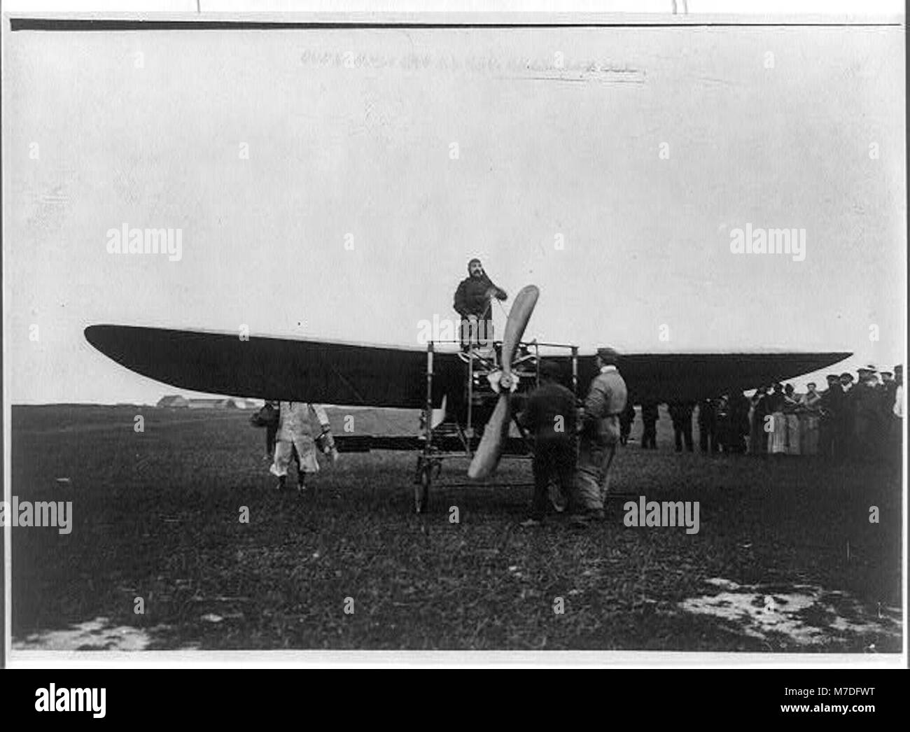 Portrait of Louis Bleriot, the French aviator who made the first ...