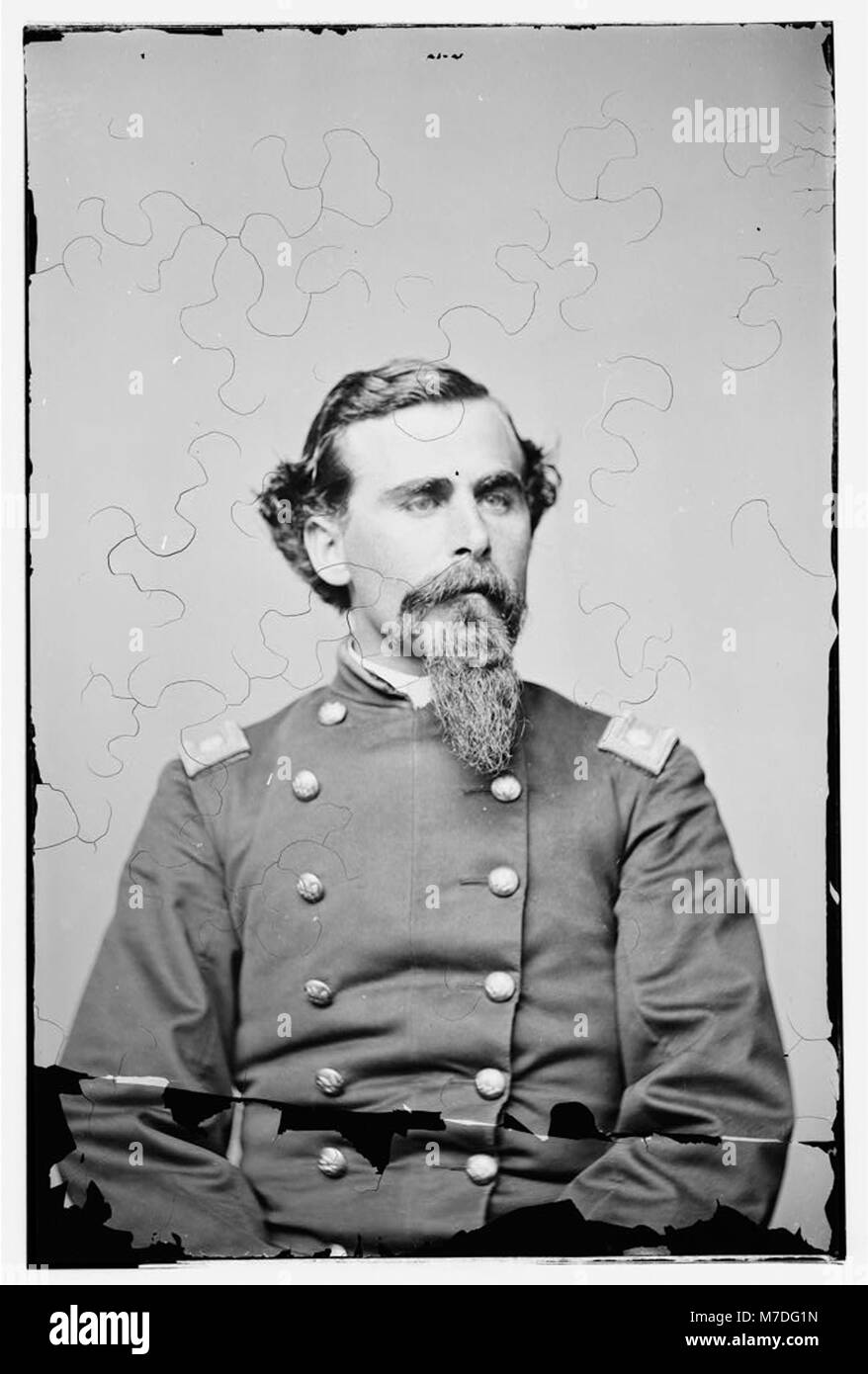 A formal portrait of Lt. Col. A.G. Patton, an officer of the 1st New ...