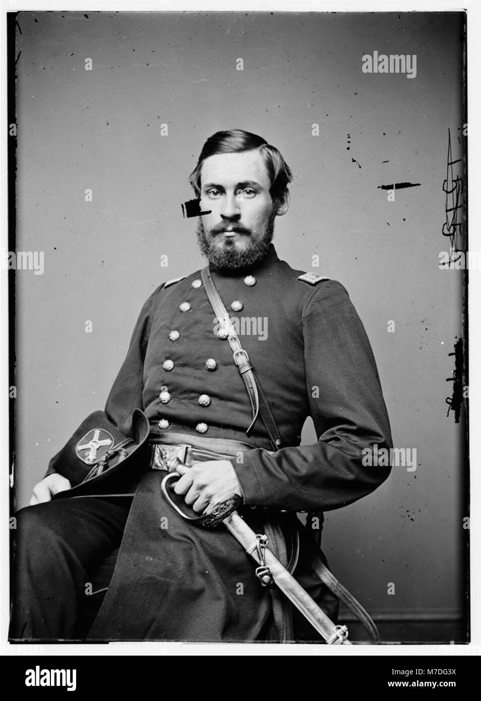 A photograph of Lieutenant Colonel George E. Chamberlain, a key officer ...