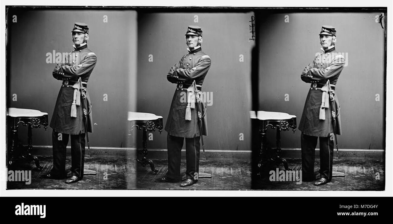 A portrait of Lt. Col. James English, a distinguished military officer ...