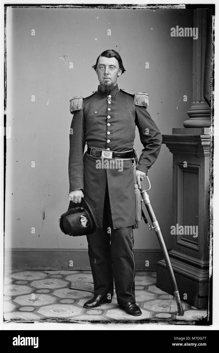 A portrait of Lieutenant E. Pollock, serving with the 9th U.S. Infantry ...