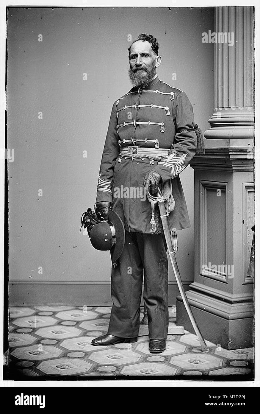A portrait of Lt. L. Tenner of the 39th New York Regiment, highlighting ...
