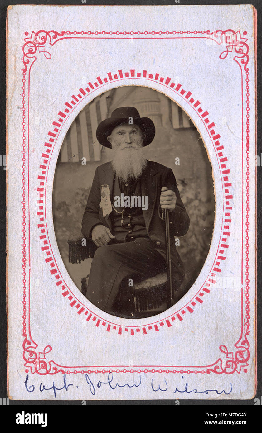 This portrait of Civil War veteran John Wilson reflects his role in the ...