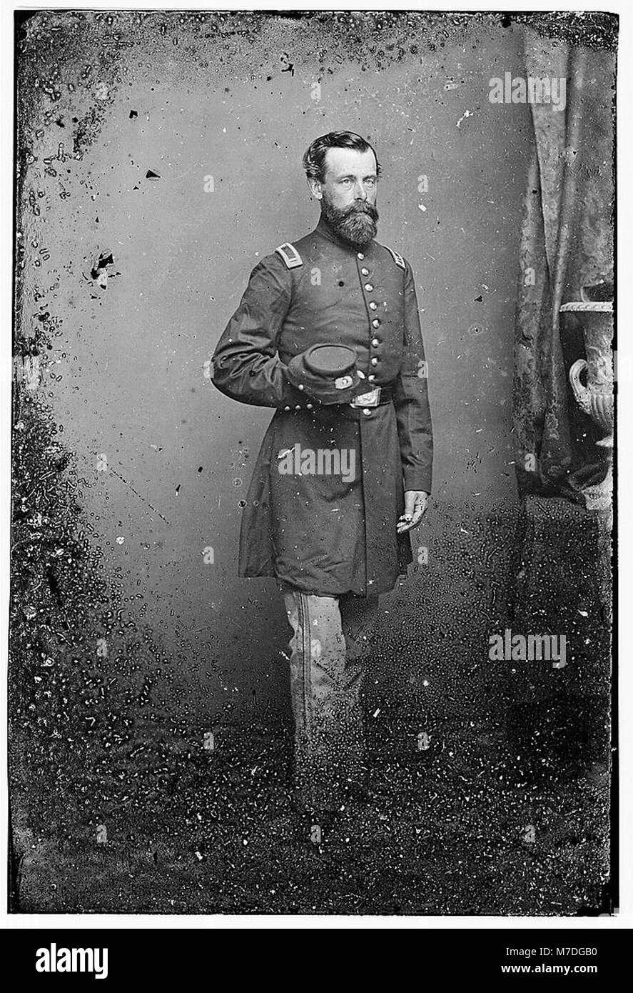 A historical photograph of Lieutenant William Gurney of the 7th New ...