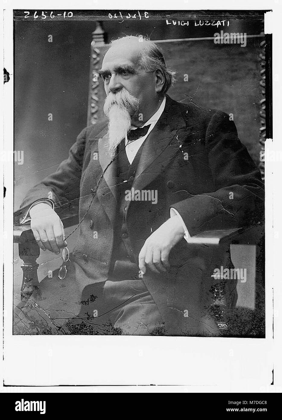 A portrait of Luigi Luzzati, an influential figure in early 20th ...
