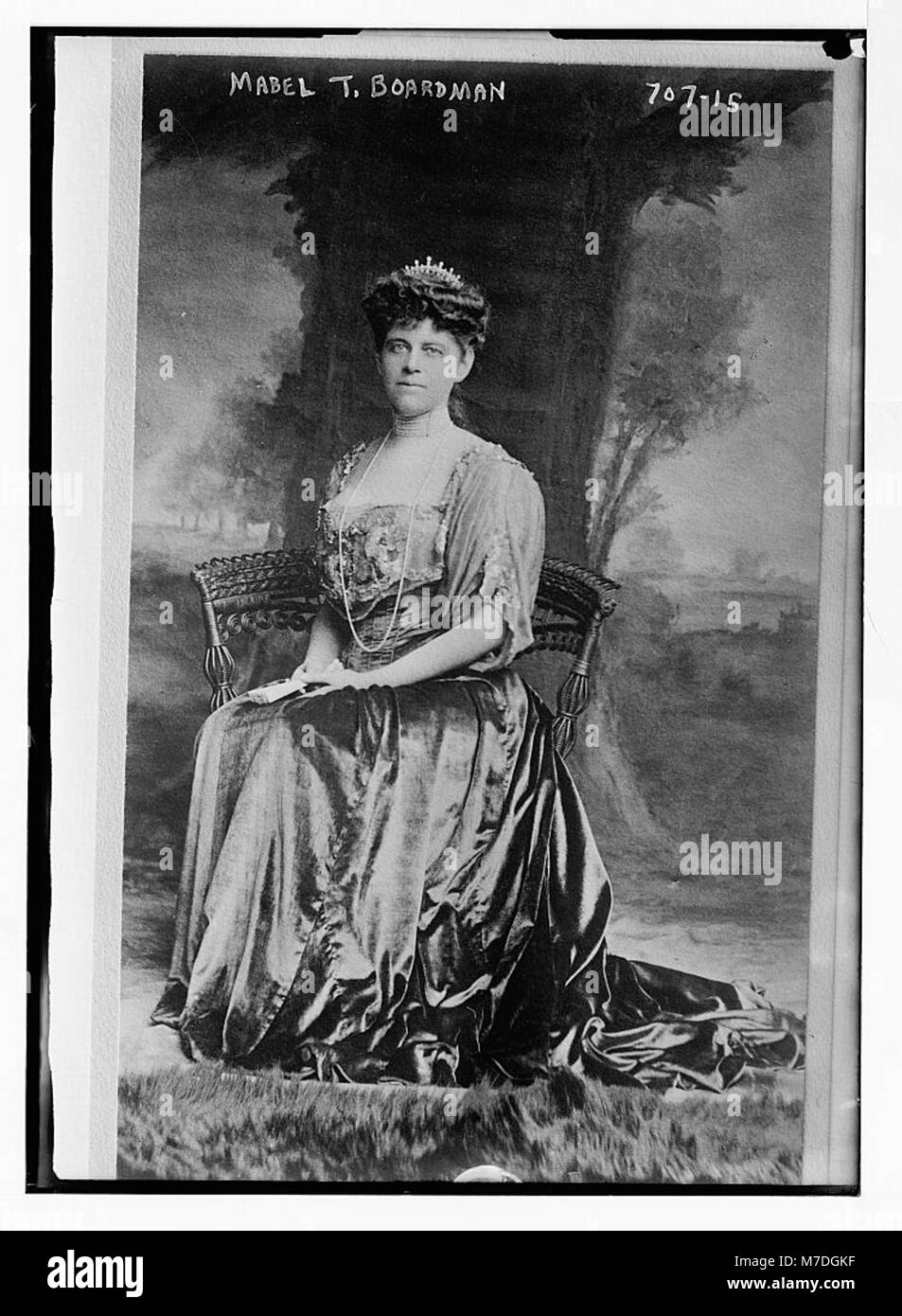 A portrait of Mable T. Boardman, an American philanthropist and social ...