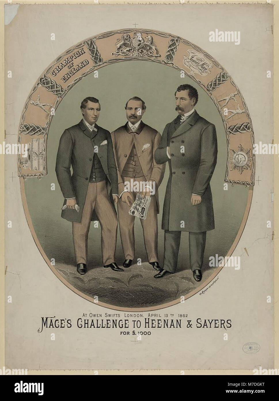 A historical moment captured in the challenge by Mace to the fighters ...