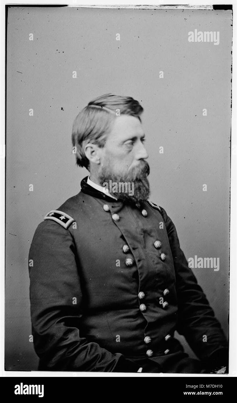 A portrait of Major General Jefferson C. Davis, a U.S. Army officer ...