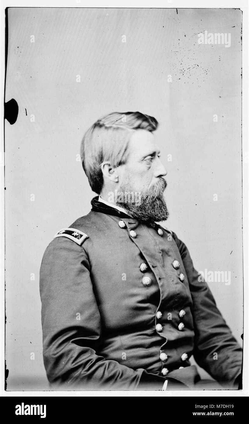 A portrait of Major General Jefferson C. Davis, an important figure in ...