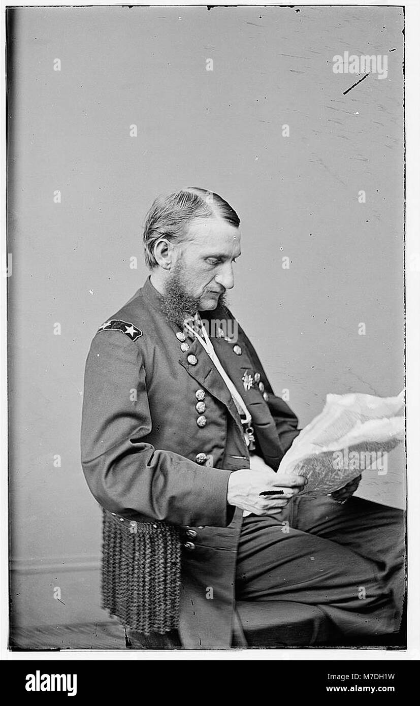 A historical portrait of Major General Judson Kilpatrick, a U.S. Army ...