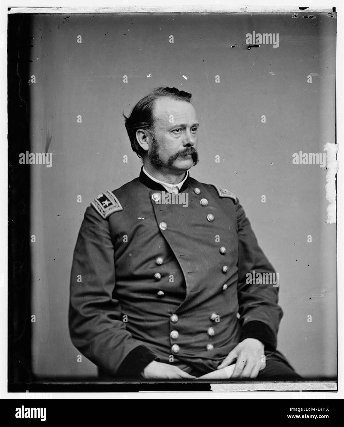 A portrait of Major General Lovell Harrison Rousseau, a Union Army ...