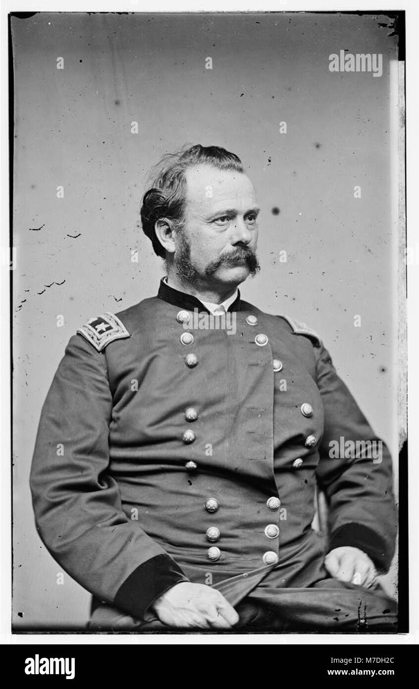 A portrait of Major General Lovell Harrison Rousseau, a Union Army ...