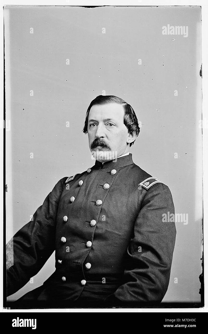 A portrait of Major H.H. Nichols, a military officer, captured in a ...