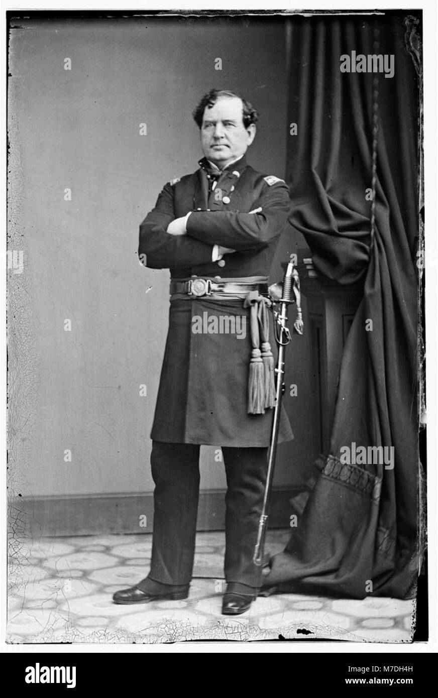A photograph of Major J. Howard, Paymaster in the military, showcasing ...