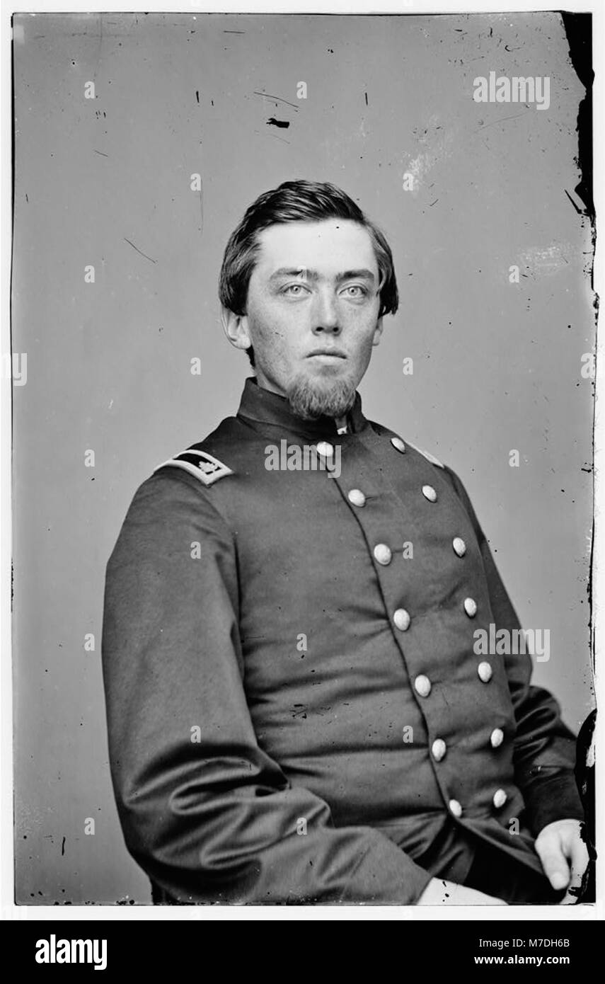 Portrait of Major S.U. Holliday, a paymaster in the U.S. Army, captured ...