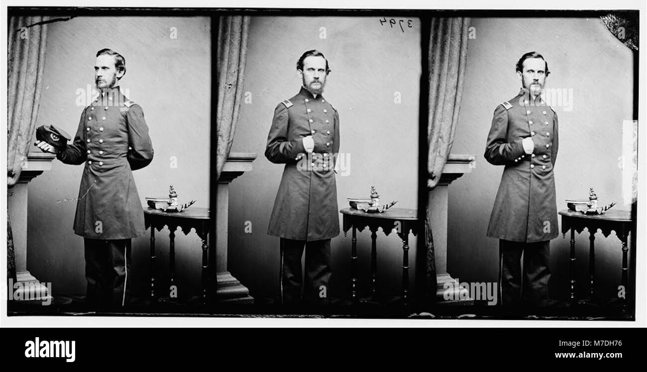 A portrait of Major W.P. Gould, a paymaster in the military, as ...