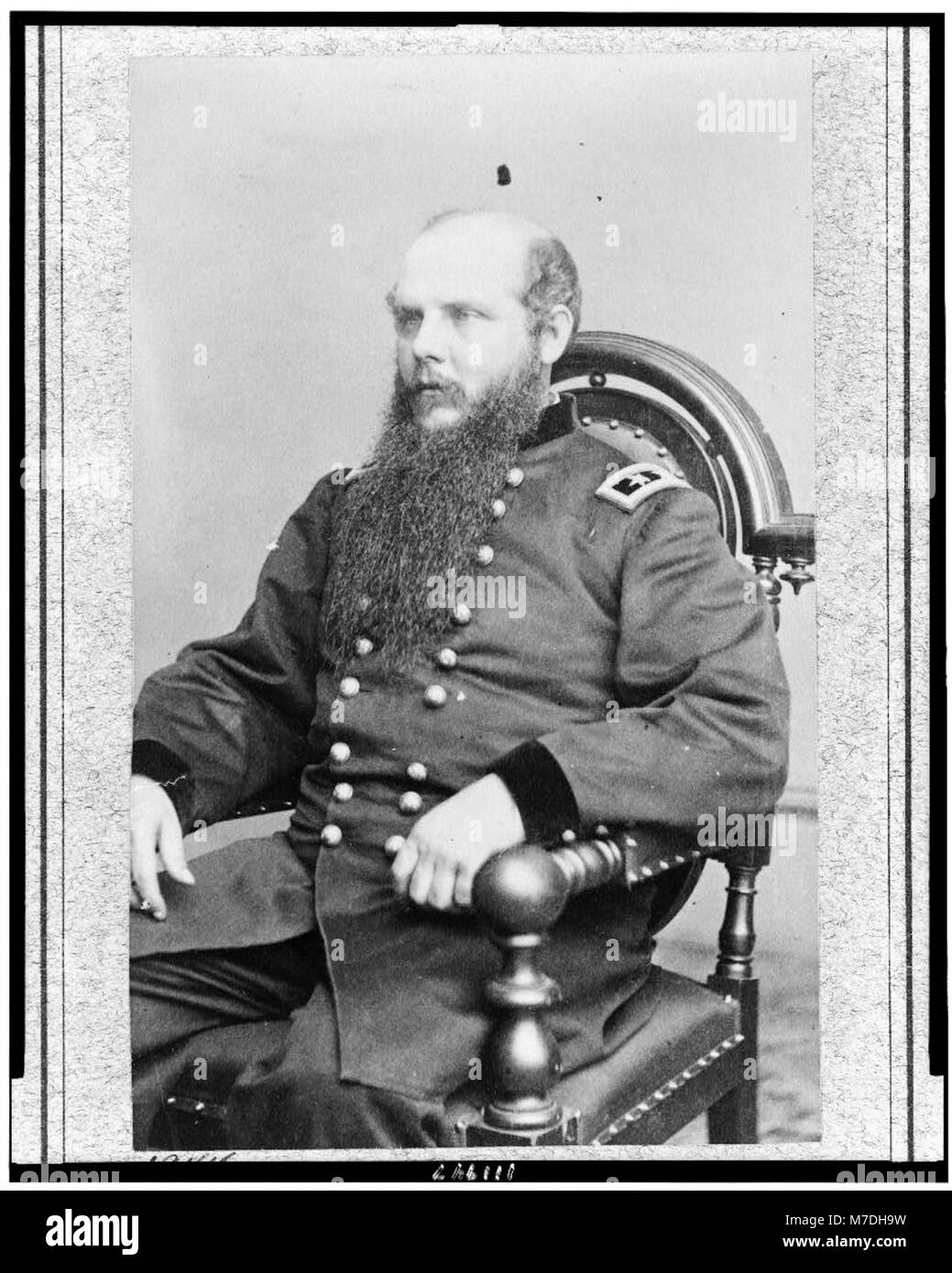 This portrait captures Major General John McAllister Schofield, a Union ...