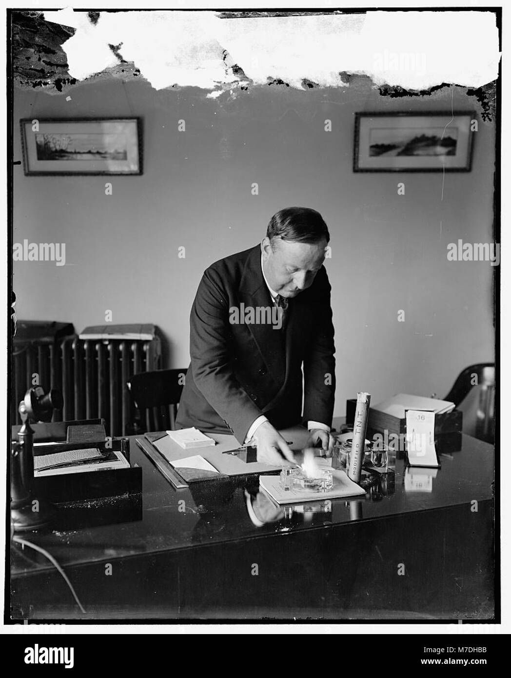 A portrait of Major M.J. Connolly, an explosives officer in the U.S ...