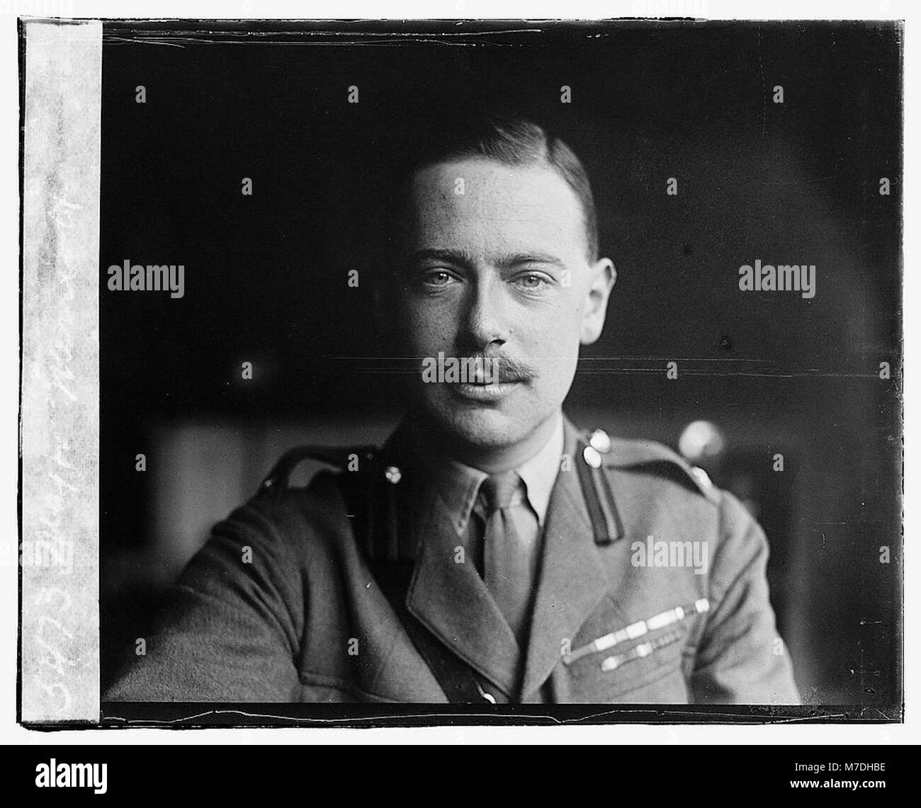 A portrait of Major Merriott, likely a military officer, captured in a ...