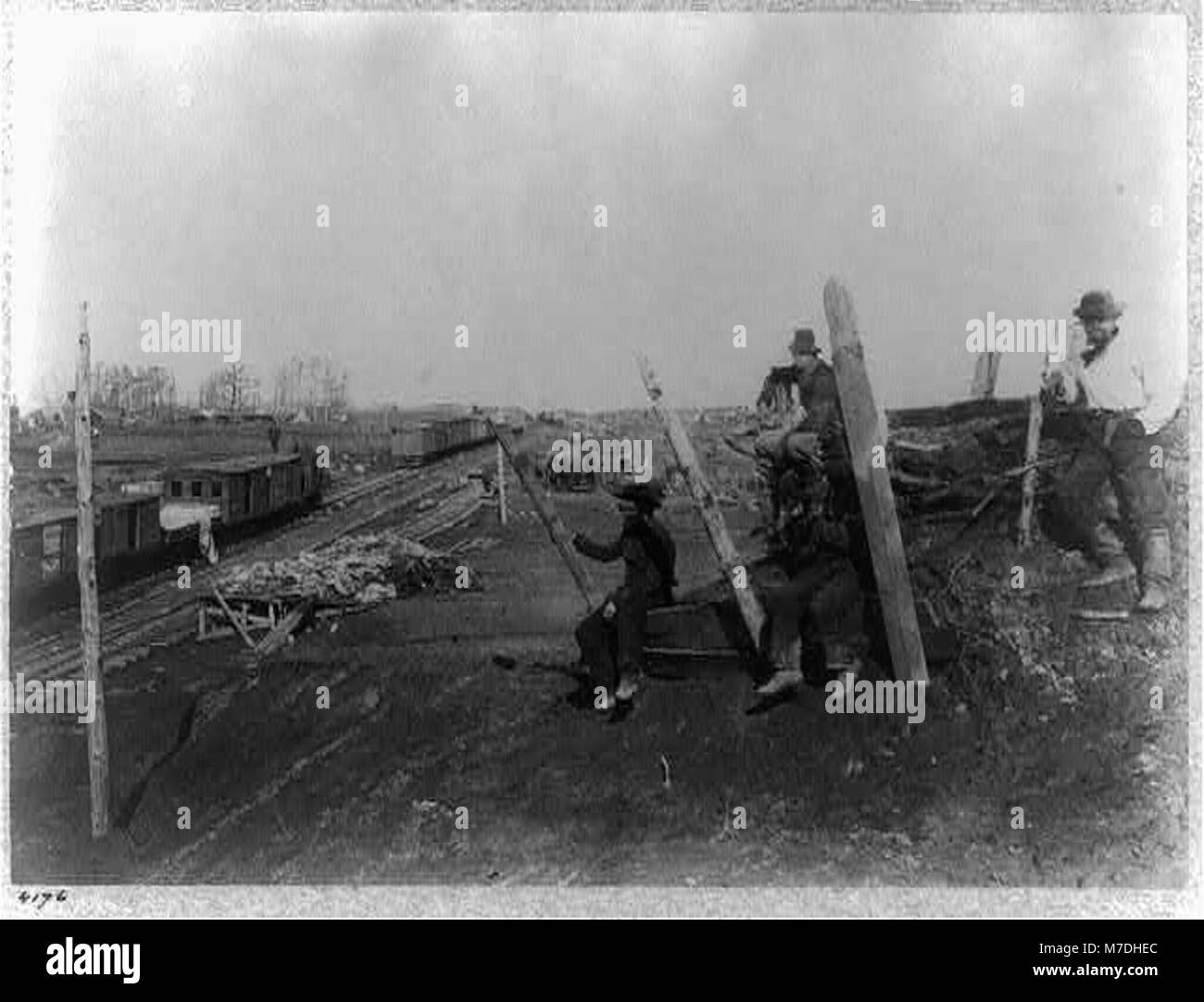 Manassas Junction, Va., after its evacuation by the Confederates ...