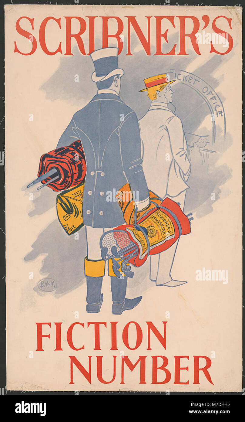 Cover of the August issue of Scribner's, featuring a collection of ...