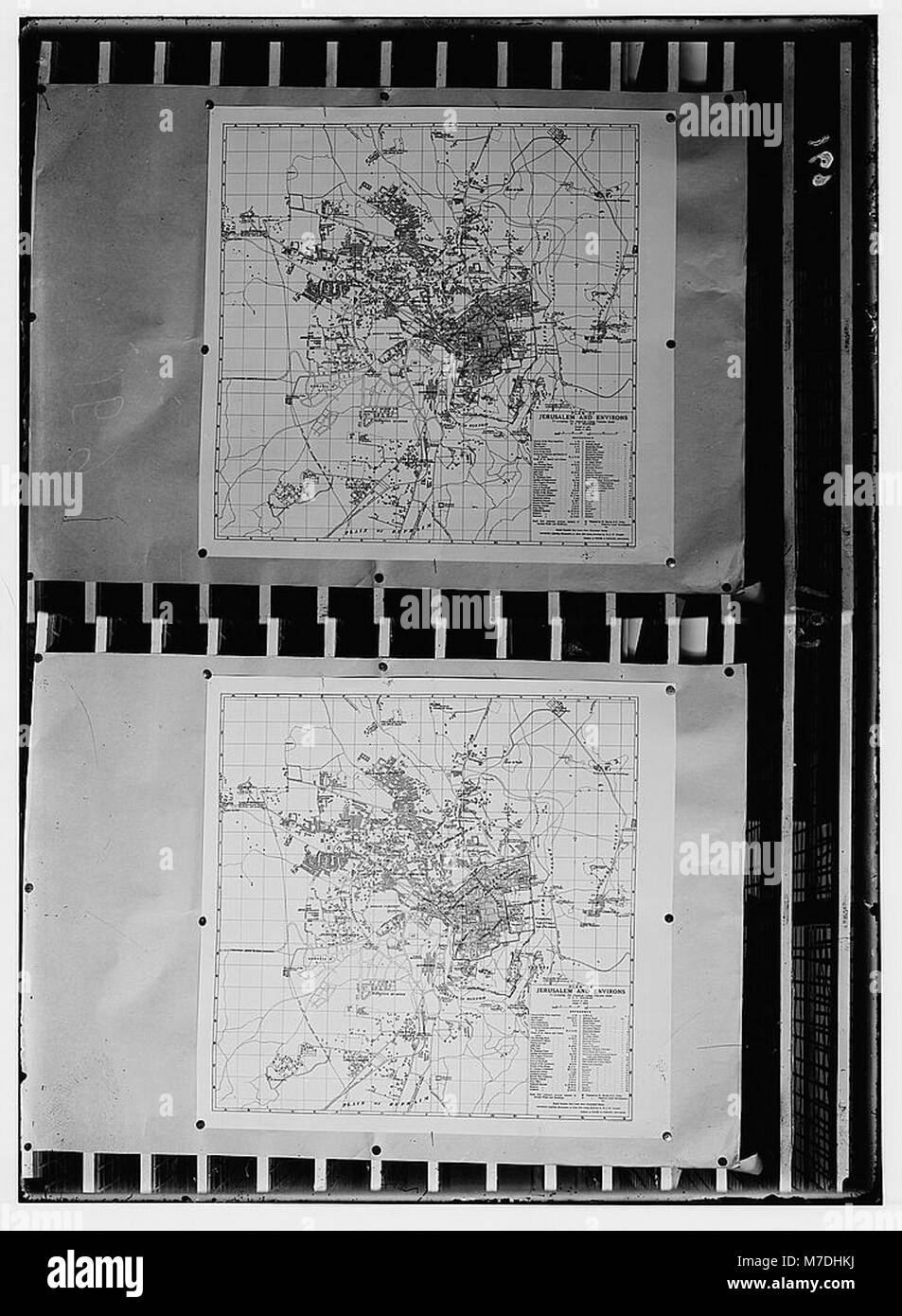 This image showcases a detailed plan of Jerusalem, featuring historical ...
