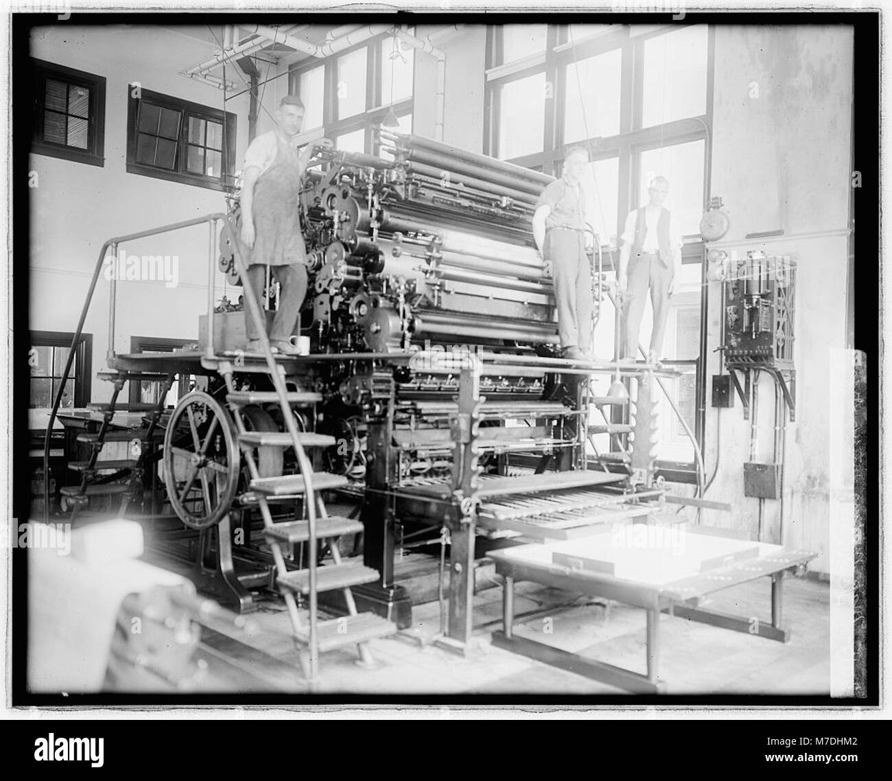 A depiction of the map-making process in the Interior Department using ...