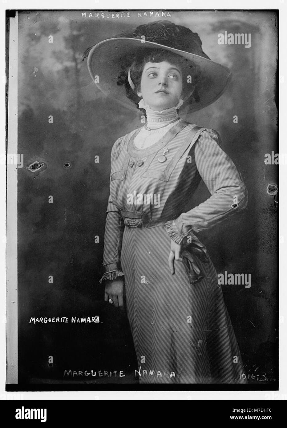 A portrait of Marguerite Namara, an opera singer known for her ...