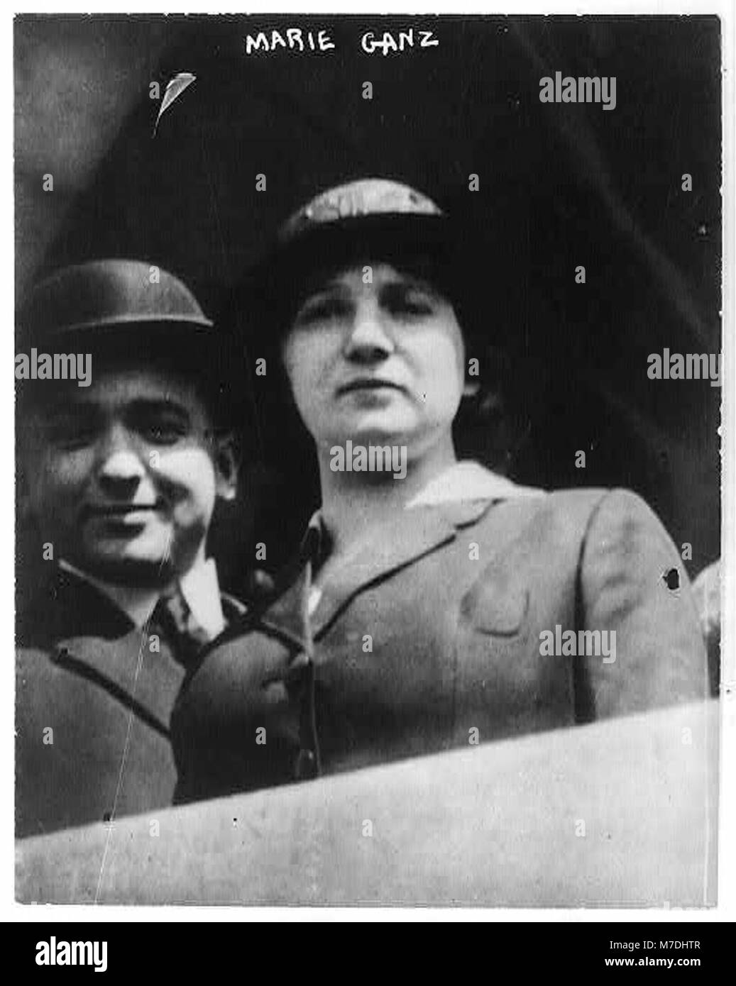 A portrait of Marie Ganz, captured in this formal photograph, offering ...