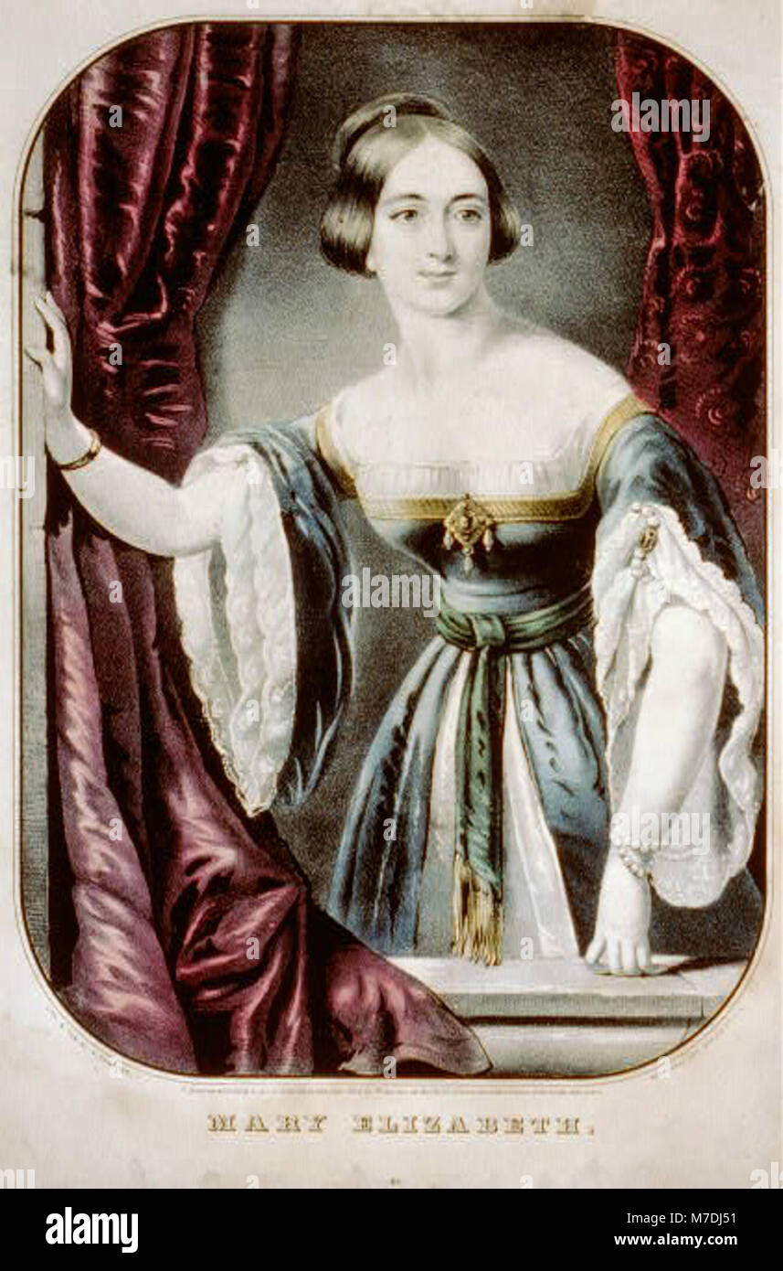 A portrait of Mary Elizabeth, capturing her in a notable historical or ...