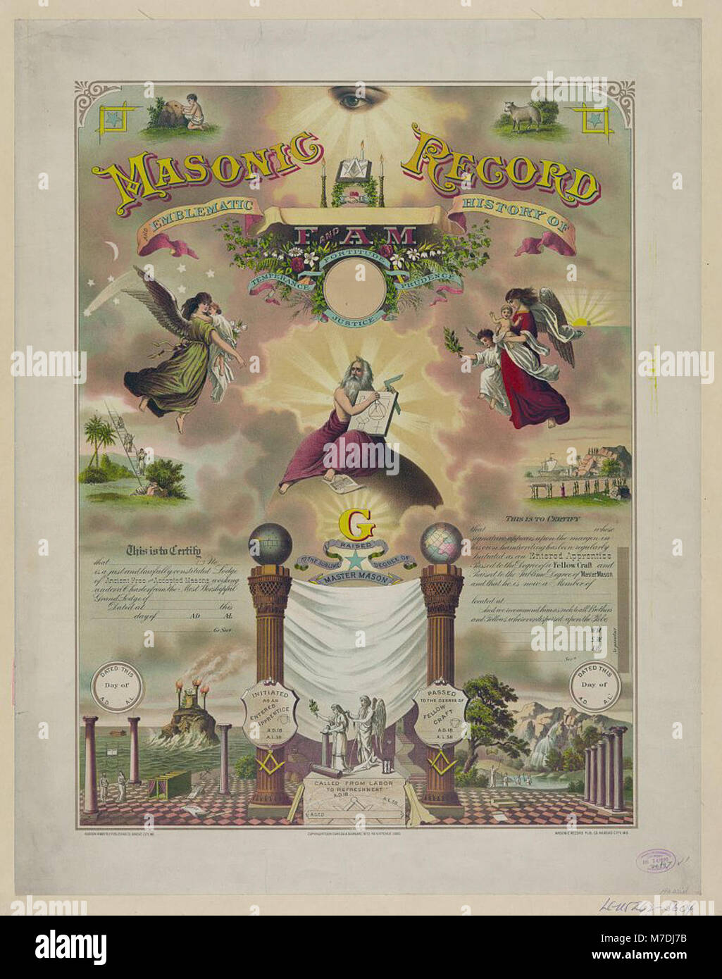 The Masonic record, a document detailing the history and activities of ...