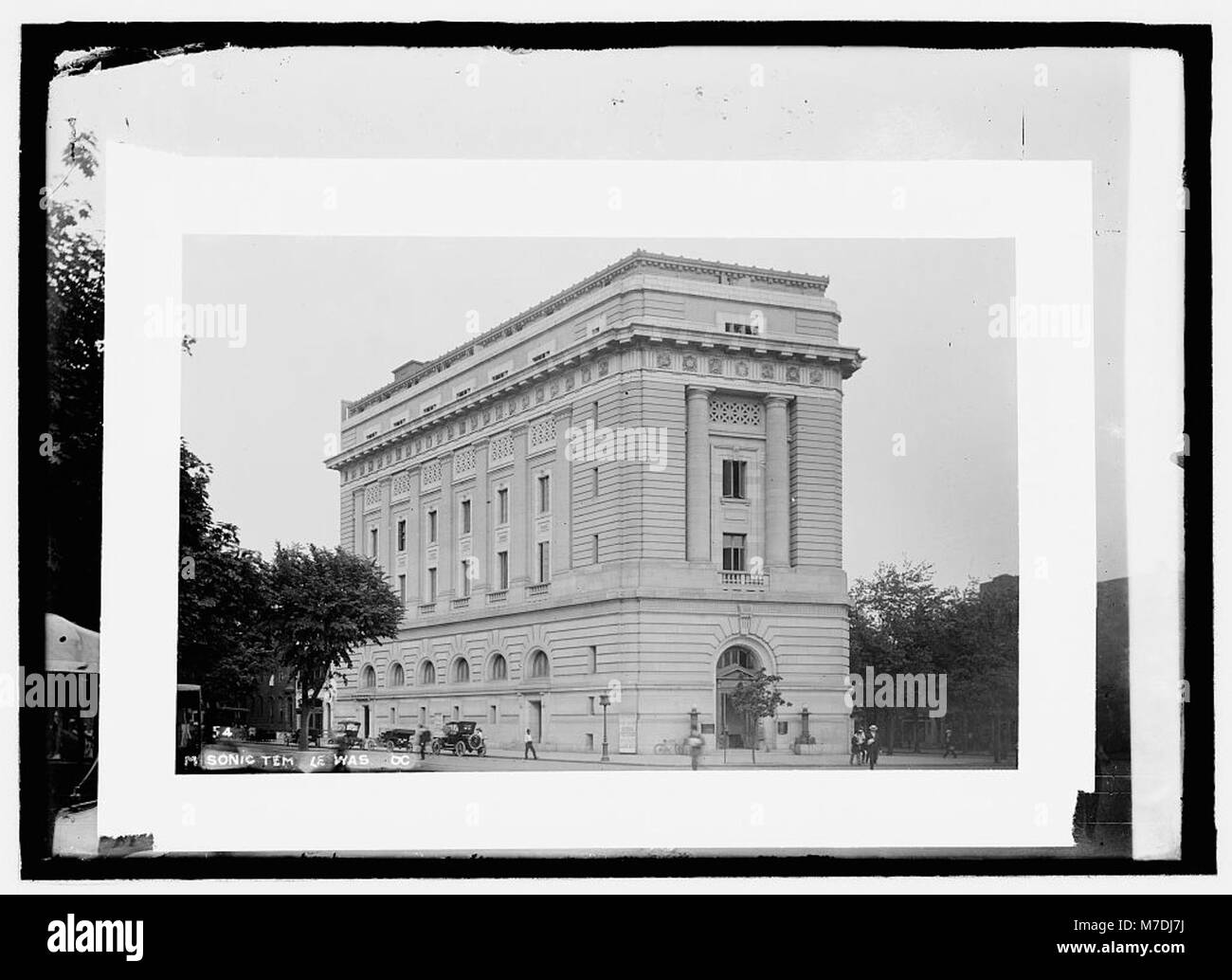 The Masonic Temple, shown here in a photograph, represents a ...