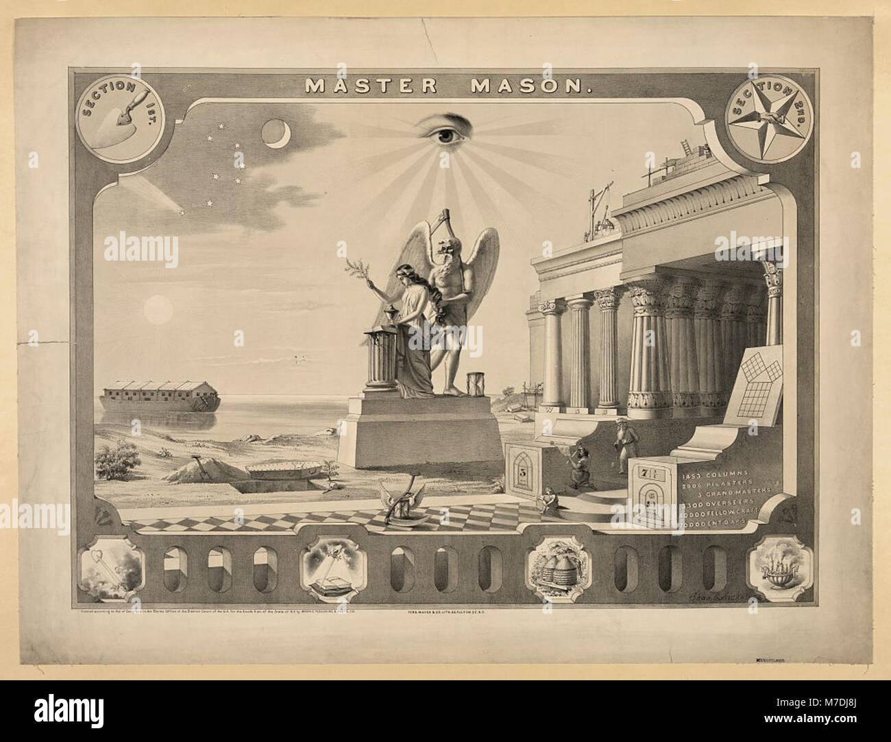 A portrait of a master mason, capturing the individual in a work ...