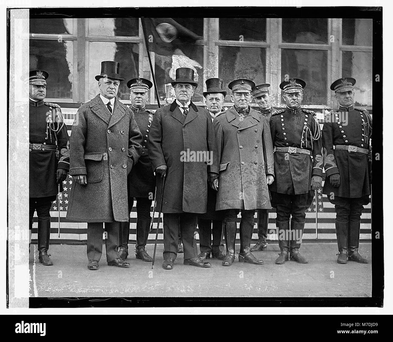 This photograph shows three prominent figures: Mayor Wm. E. Smoot ...